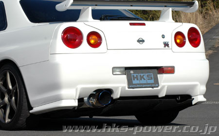 HKS Super Turbo Muffler Catback Auspuffanlage für Nissan Skyline R34 GT-R - JV Imports e.U ...